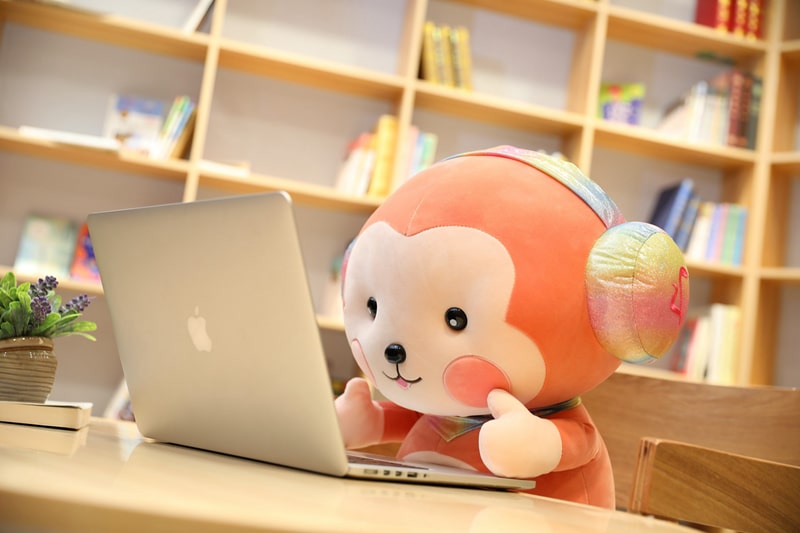 Rode aap pluche kawaii - knuffel • Mijn Knuffel