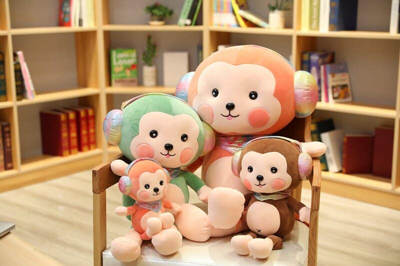 Rode aap pluche kawaii - knuffel • Mijn Knuffel