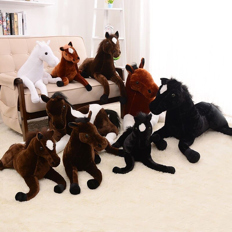 Wit paard pluche - knuffel • Mijn Knuffel