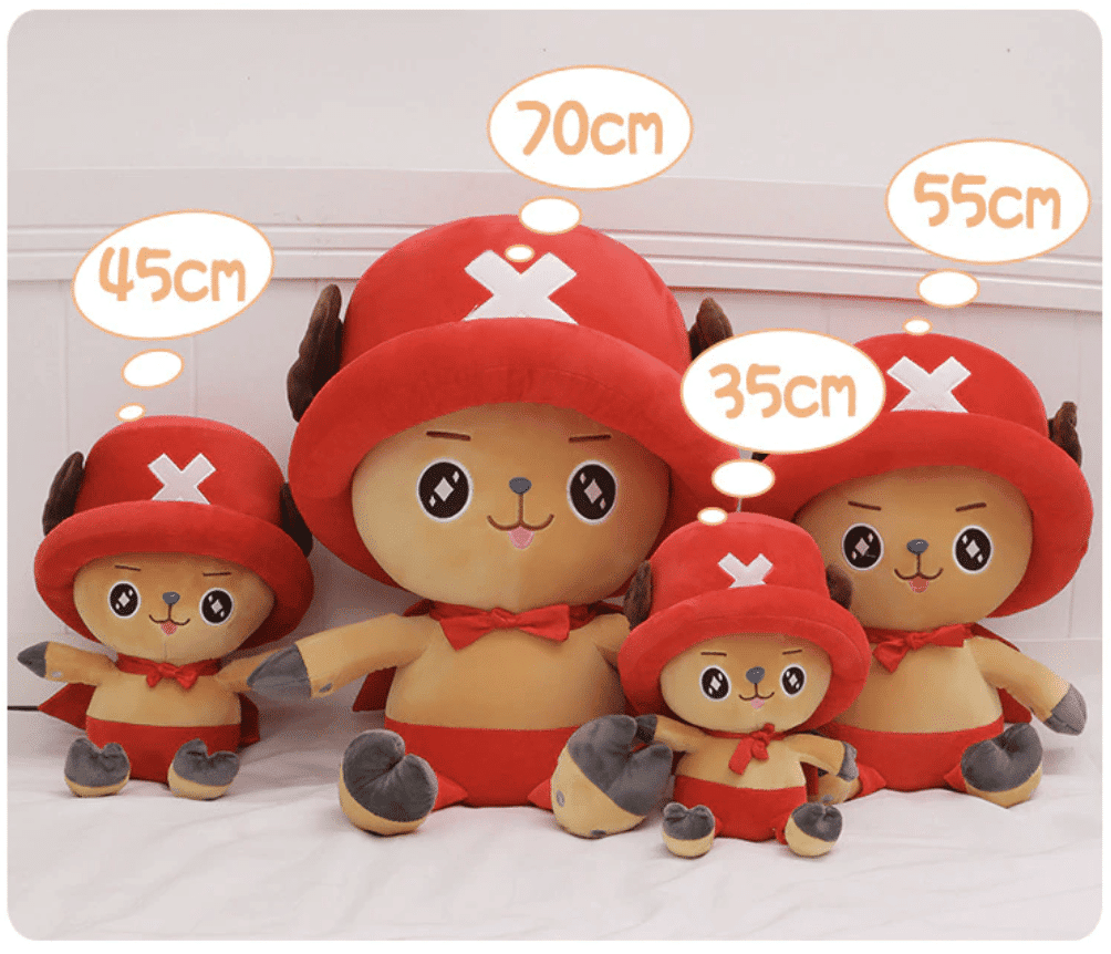 Schattige rode Tony Chopper One Piece pluche - knuffel • Mijn Knuffel