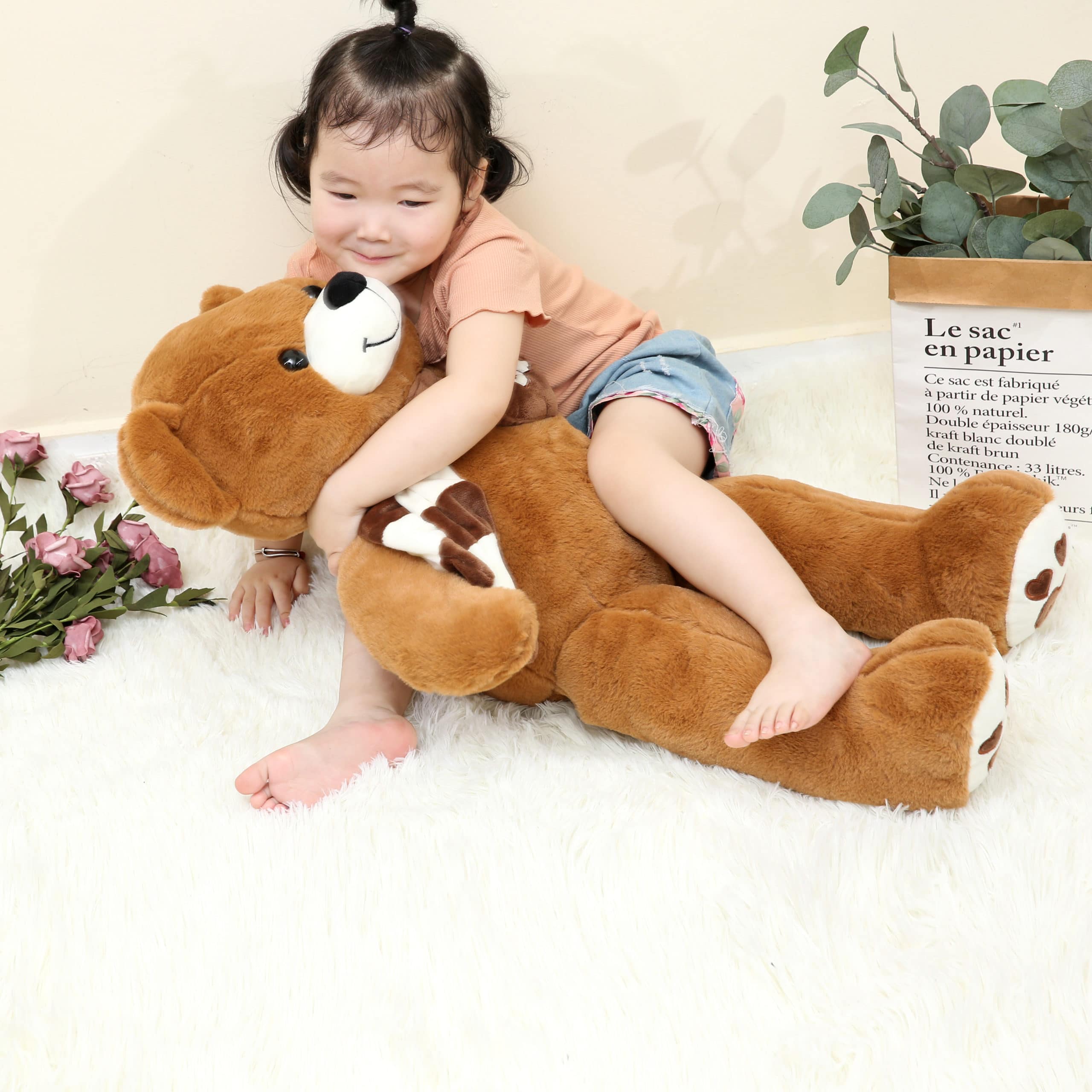 Bruine teddybeer Love- knuffel • Mijn Knuffel