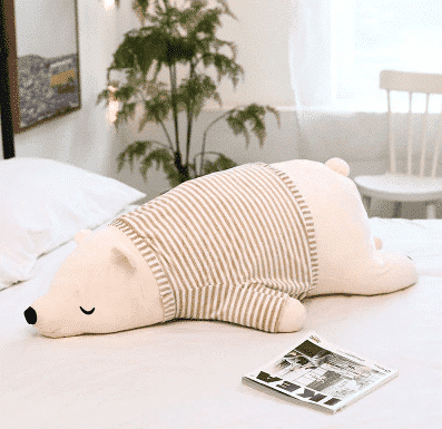 Slapende geklede teddybeer - knuffel • Mijn Knuffel