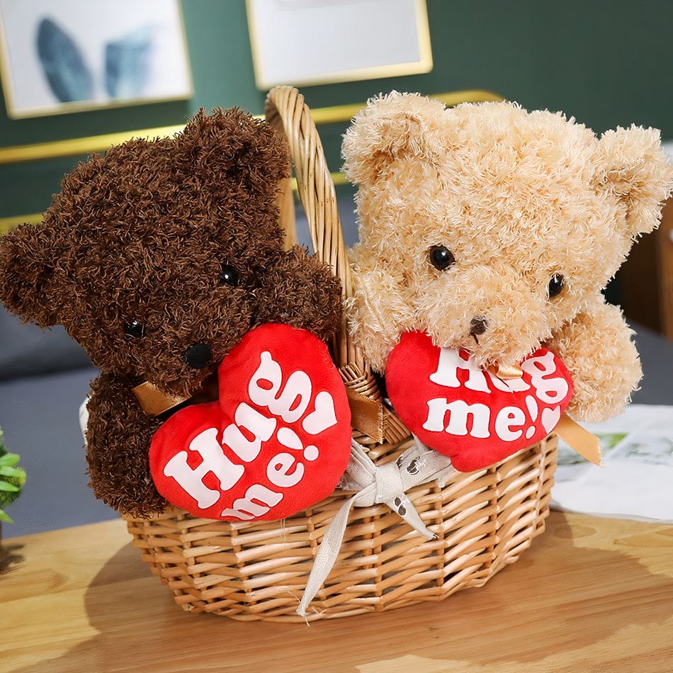 Bruin berenpluche met grote knuffels - knuffel • Mijn Knuffel