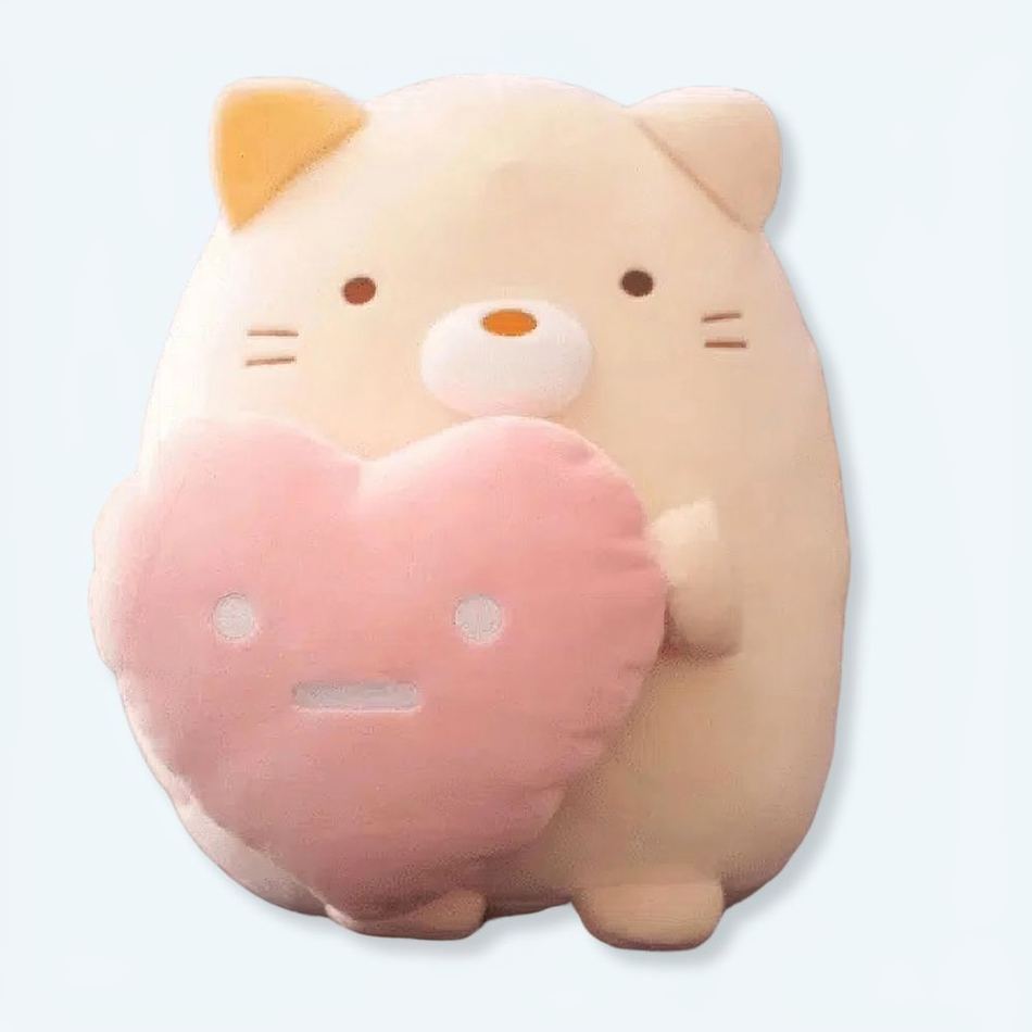 Pluche hart kat - knuffel • Mijn Knuffel