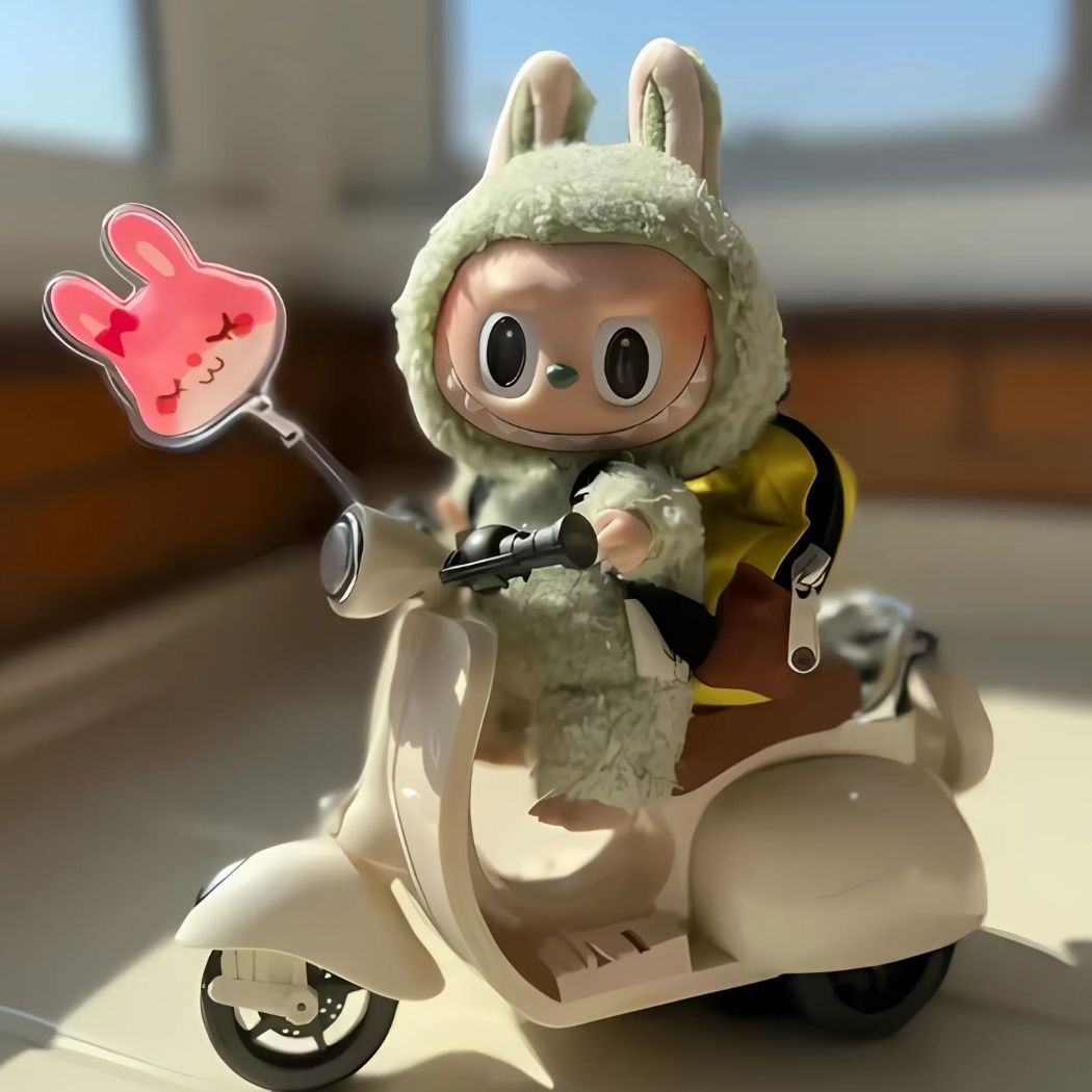 Elektrische scooter voor Labubu-knuffel • Mijn Knuffel