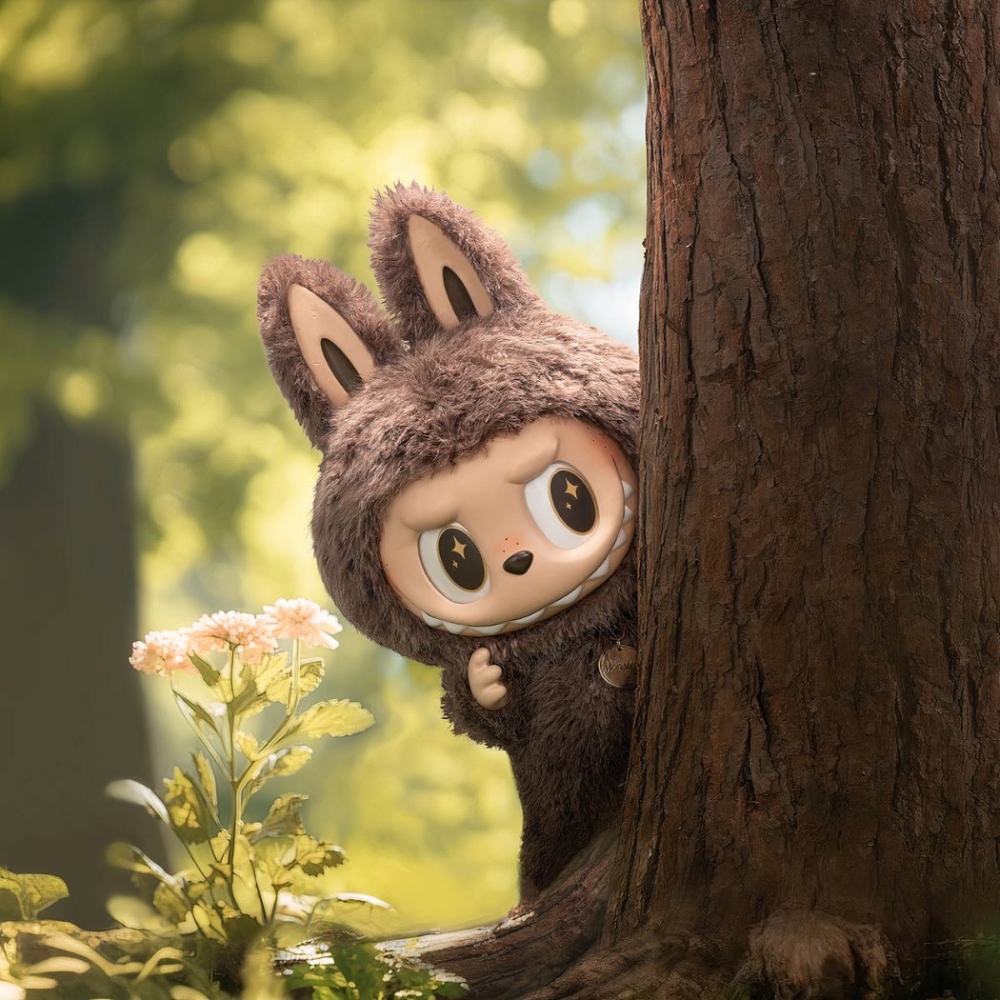 Labubu-stijl pluchen sleutelhanger • Mijn Knuffel